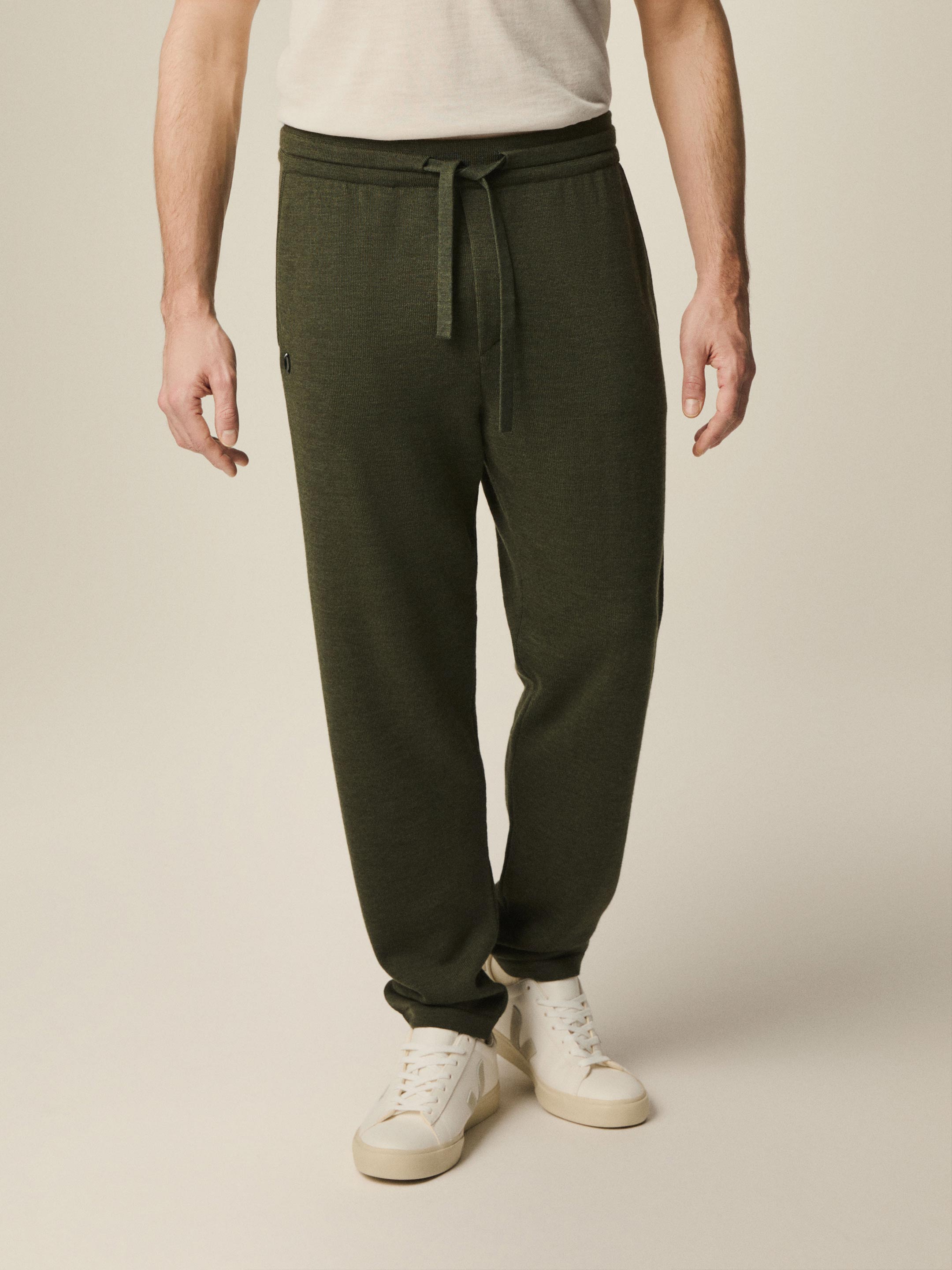 Moss Green Merino Wool Flow Jogger - Unisex - Sheep Inc